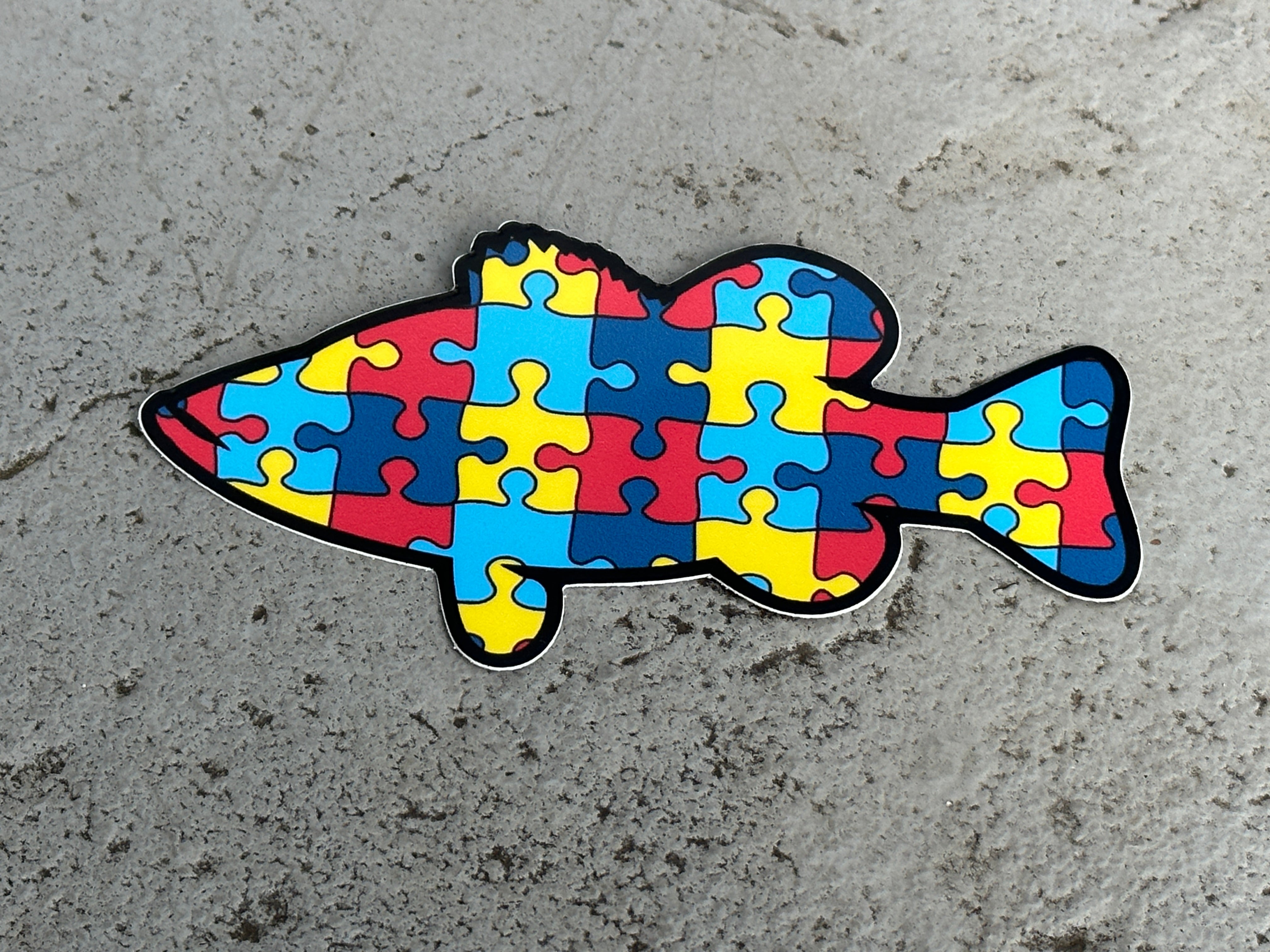 Autism Awareness Fish Decal and Bracelet – Missile Baits